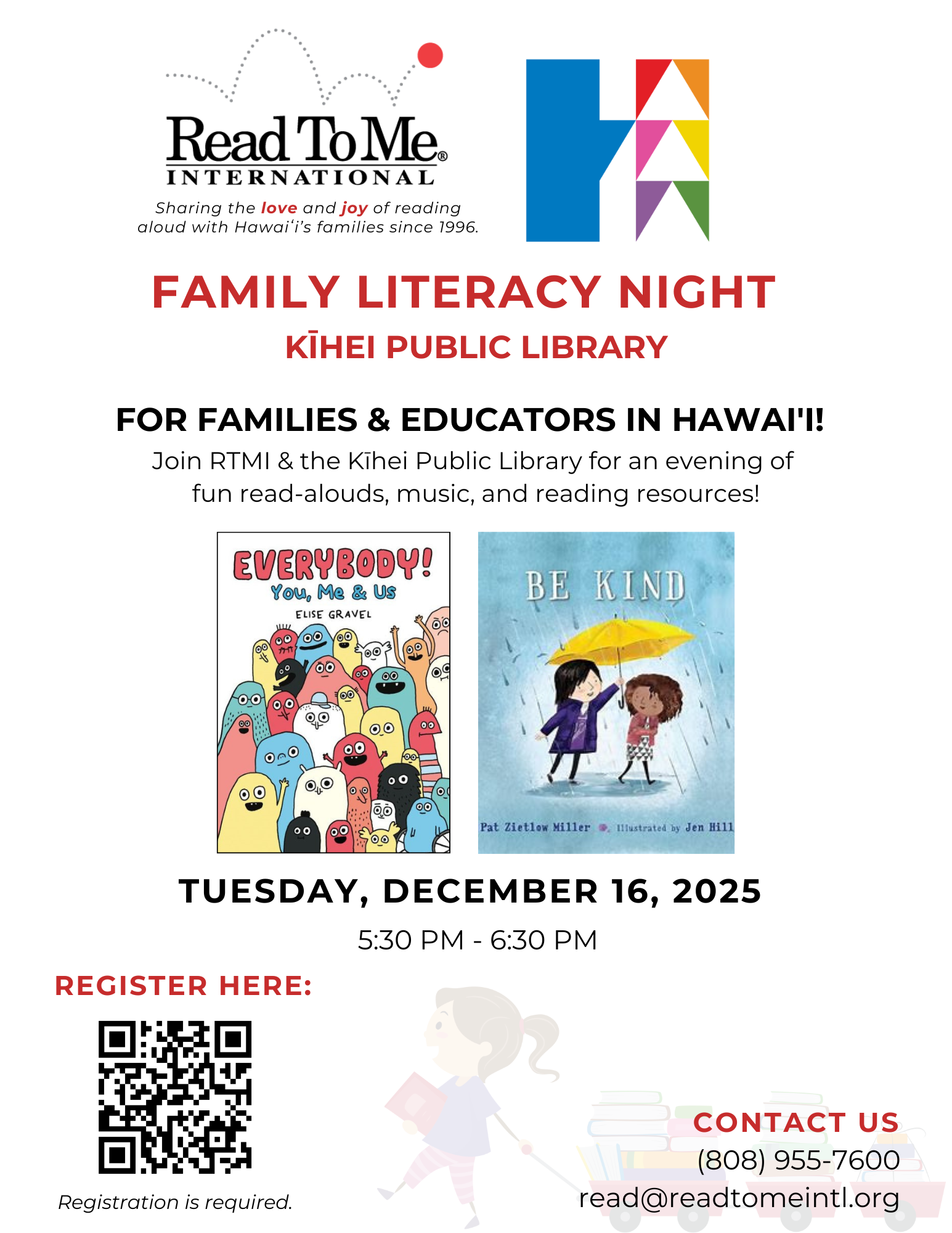 2025.12.16 RTMI & Kīhei Public Library Family Literacy Night Flyer ...