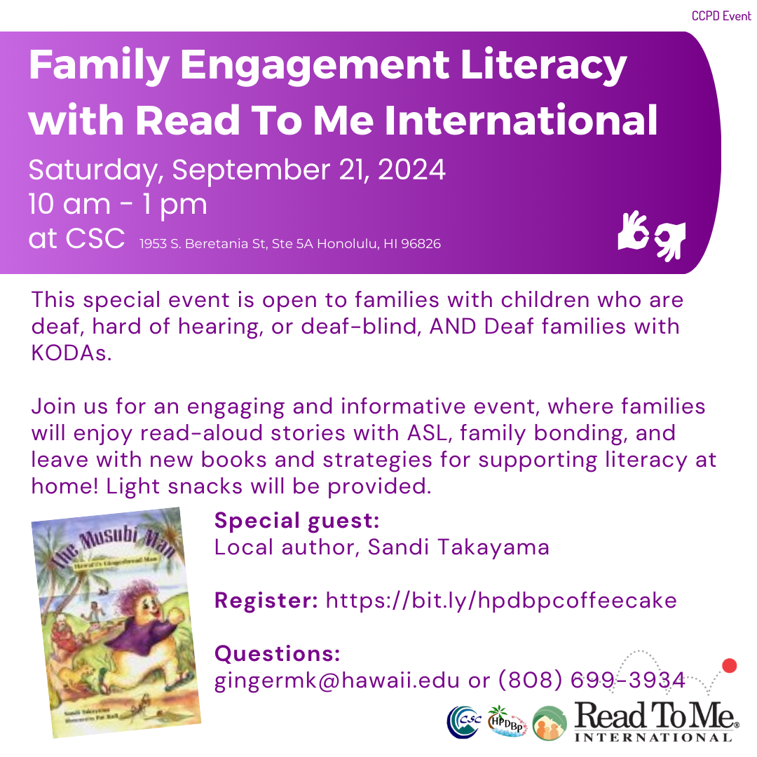 Family Engagement Literacy Event with Read To Me International ...