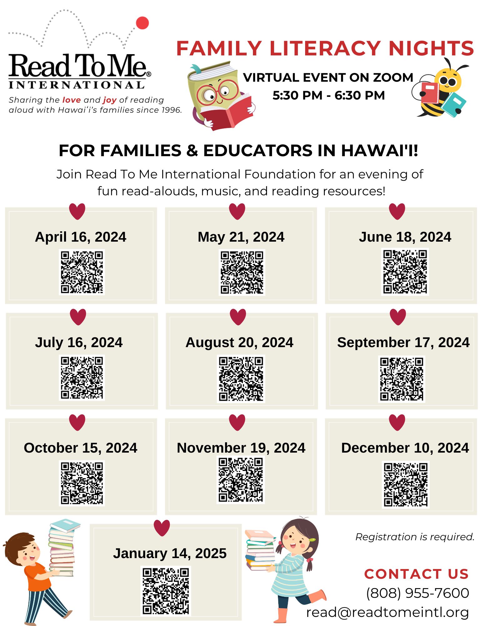 Family Literacy Nights 2024 - Read To Me